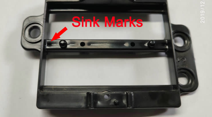 How to solve the sink marks problem on injection molding parts