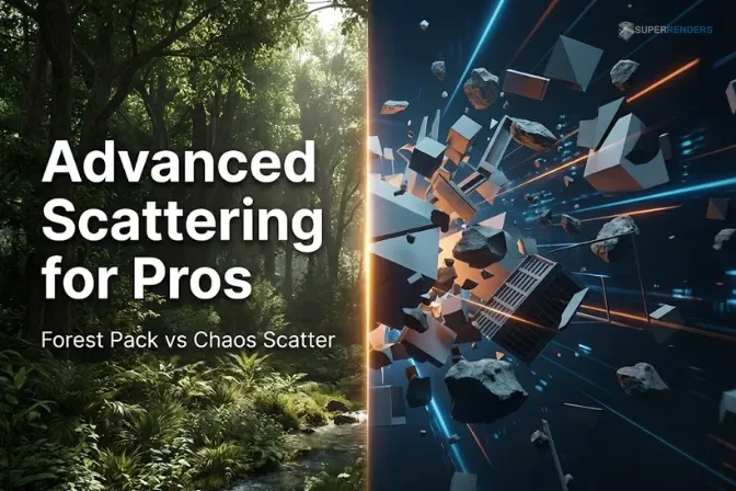 Forest Pack vs Chaos Scatter: Production Comparison | SuperRenders