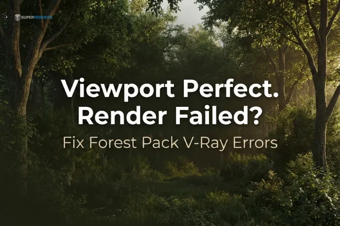 Fix Forest Pack Rendering Errors: V-Ray, Corona, Arnold - Super Renders ...