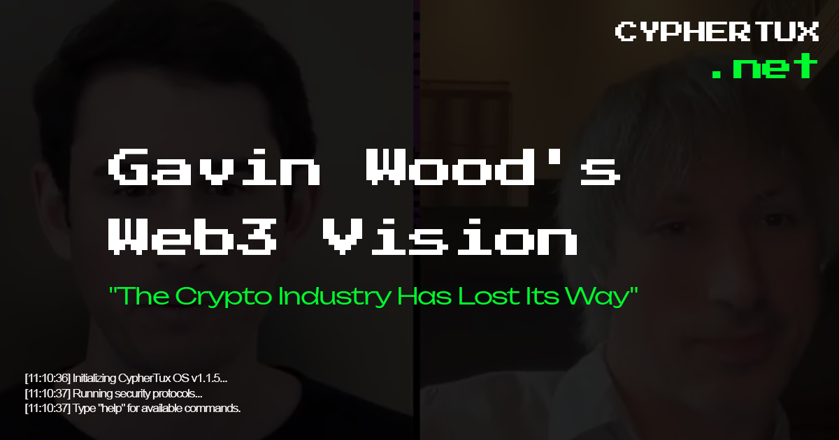 Gavin Wood: Web3 vs Speculative Crypto and Centralized AI