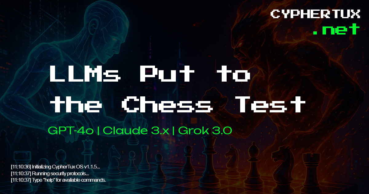 GPT-4o vs Claude & Grok: LLMs Put to the Chess Test