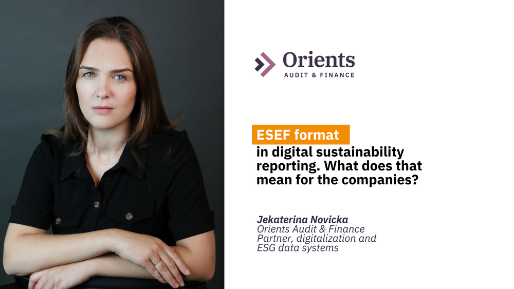 ESEF format for digital sustainability reporting. What does that mean ...