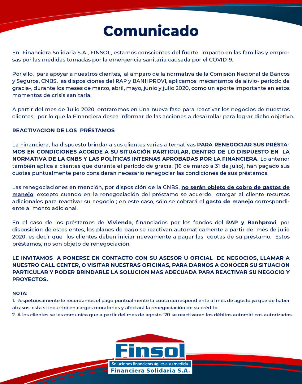 Finsol - Soluciones Financieras Ágiles a su Medida