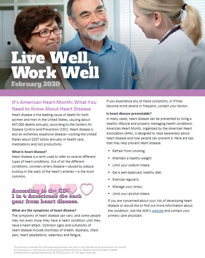 Live Well, Work Well: February 2020 | Heaven Hill Brands