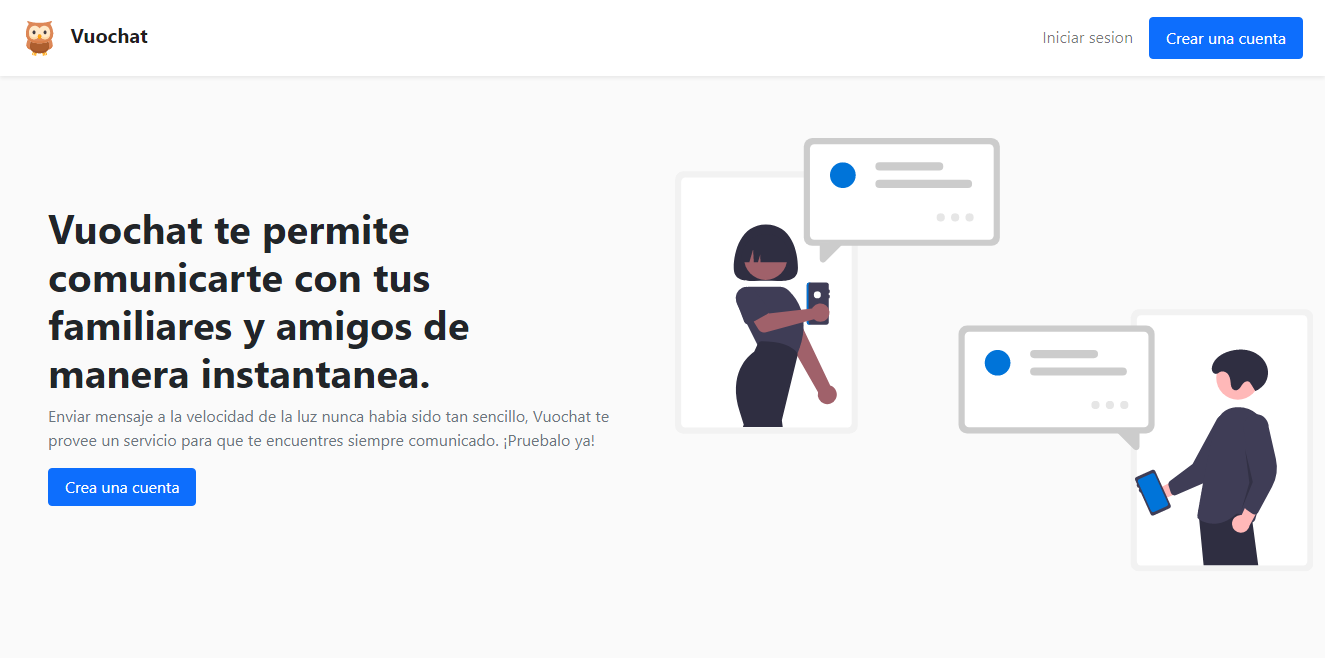 GitHub - thebug404/vuochat: Vuochat is an instant messaging web application. It is developed in ...