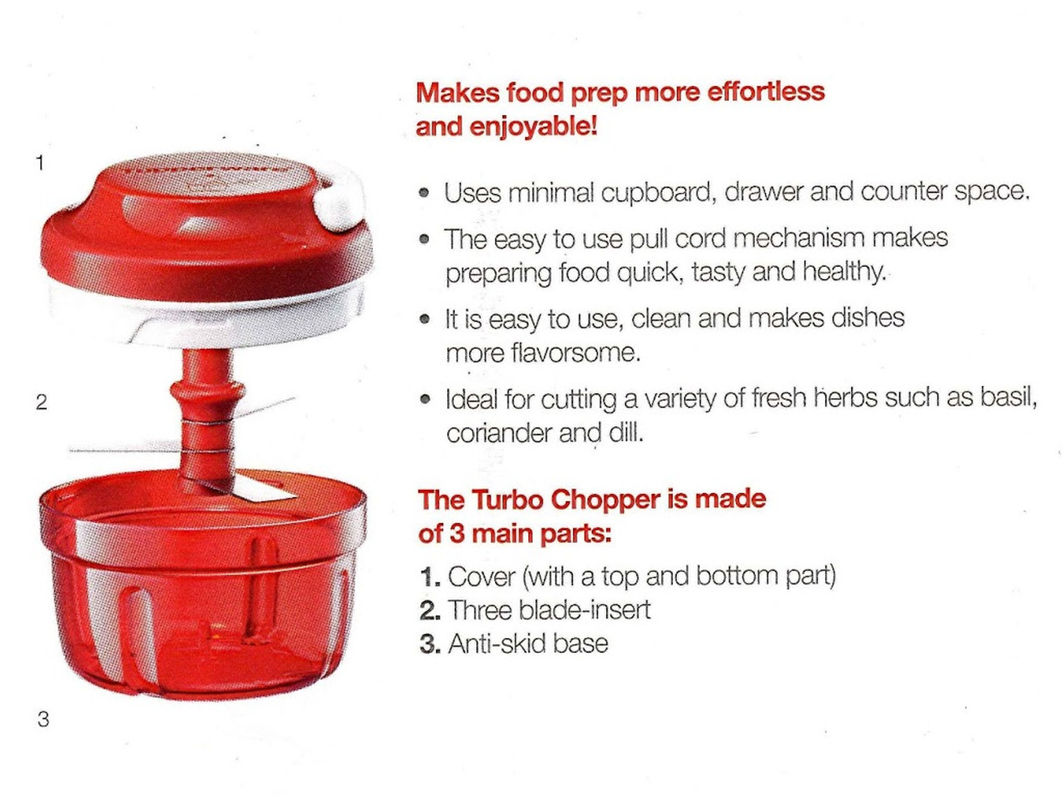 Turbo Chopper (1) 300ml | Tupperware Plus