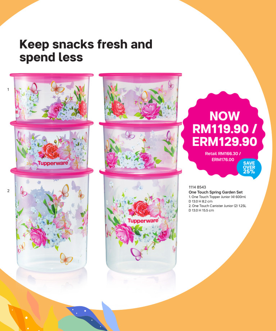 One Touch Spring Garden Set | Tupperware Plus