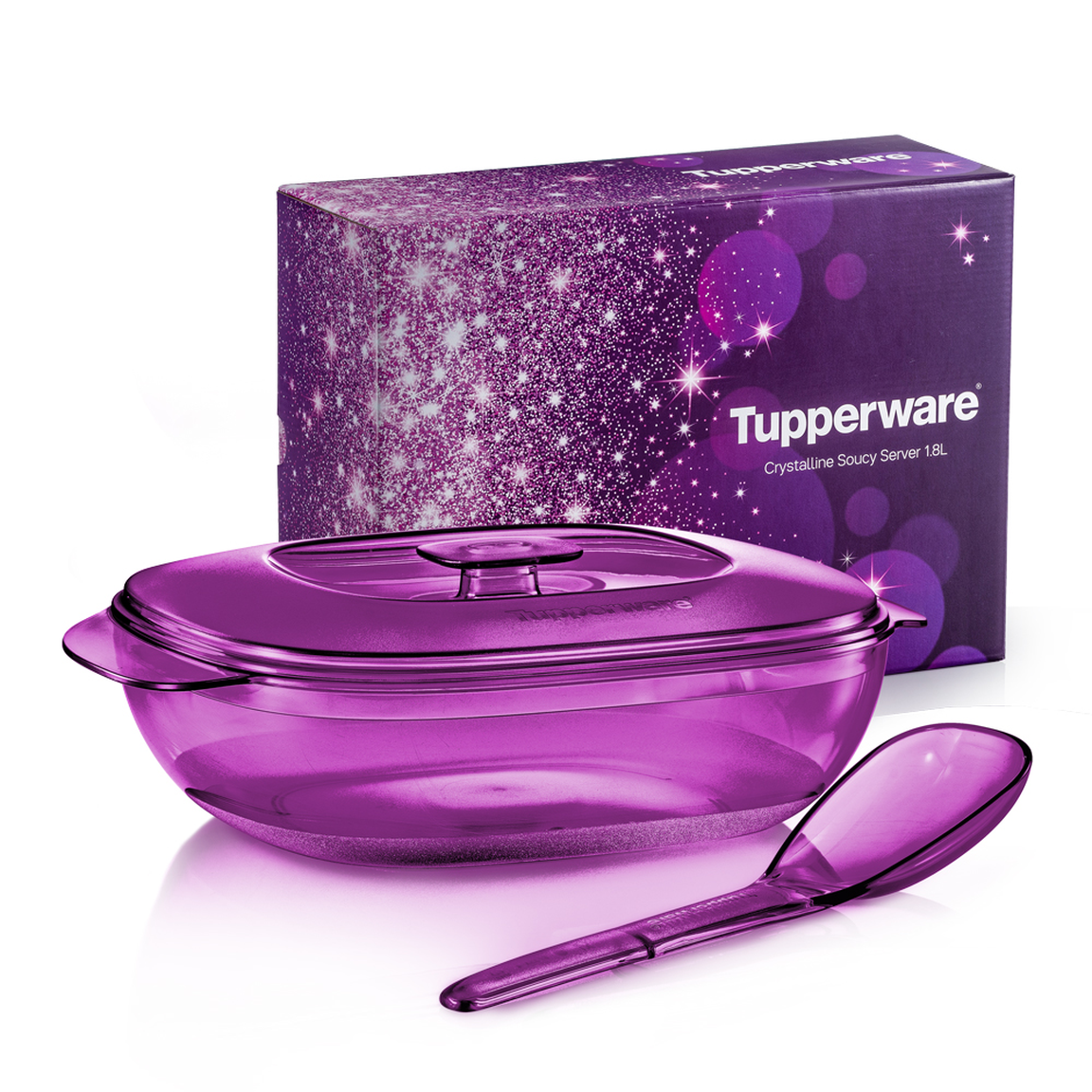 Purple Royale Crystalline Saucy Server (1) 1.8L | Tupperware Plus