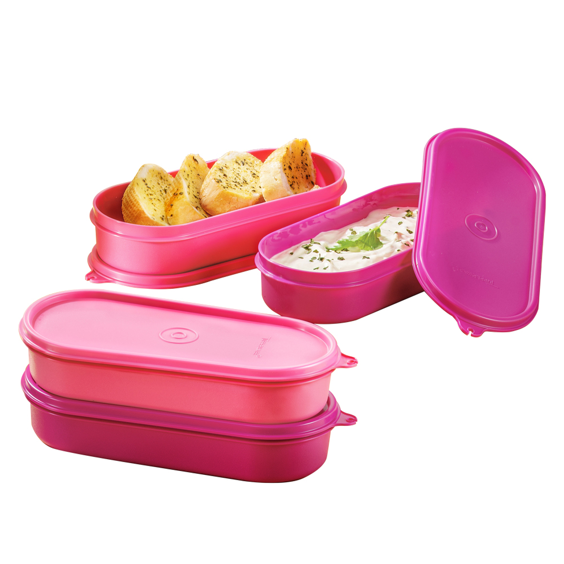 PWP: Ezy Oval Keeper (4) 450ml | Tupperware Plus