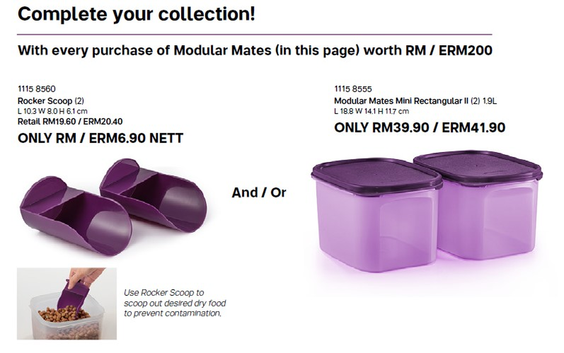 Modular Mates Oval II (4) 1.1L | Tupperware Plus