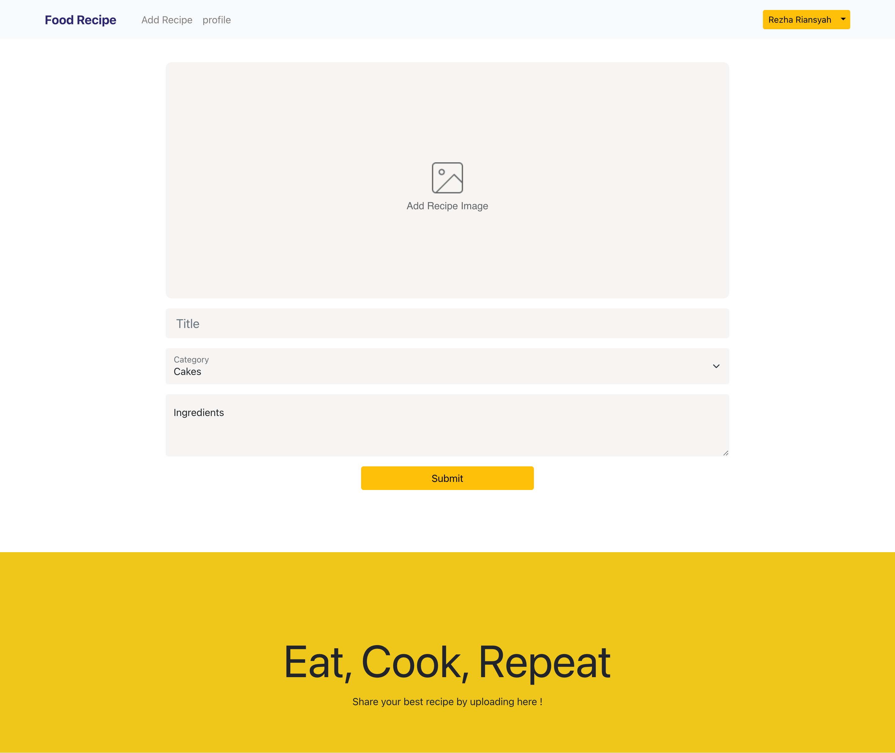 GitHub - rezcode/food-recipe-reactjs