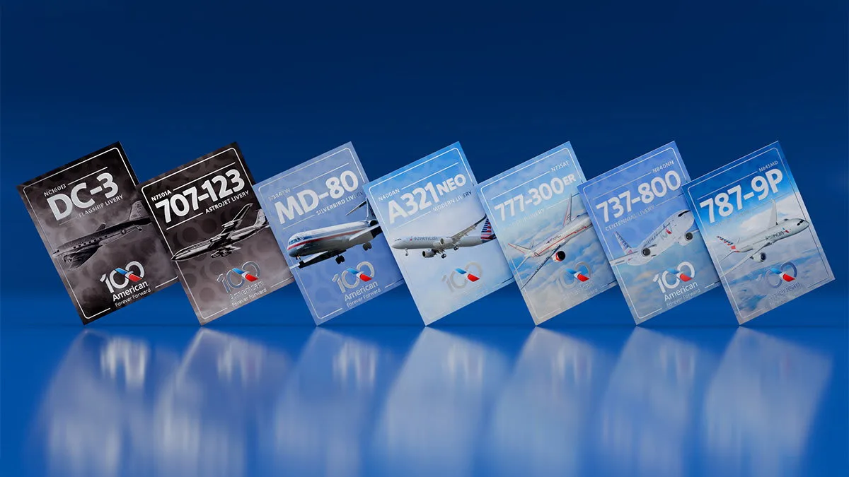 American Airlines Launches Centennial Trading Cards