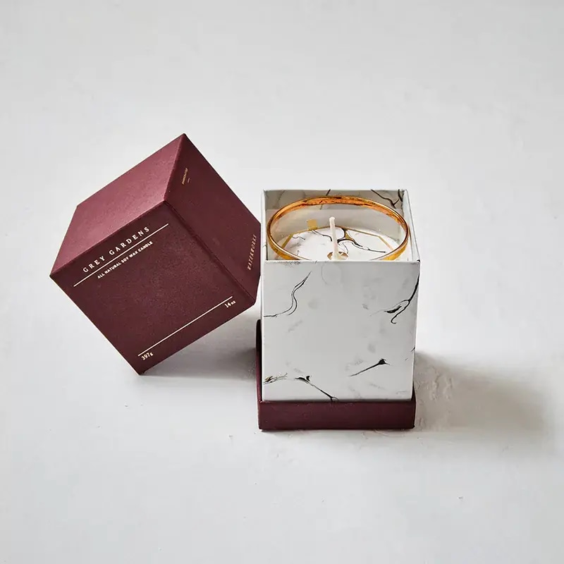 Custom Rigid Candle Boxes Packaging - Box Agency