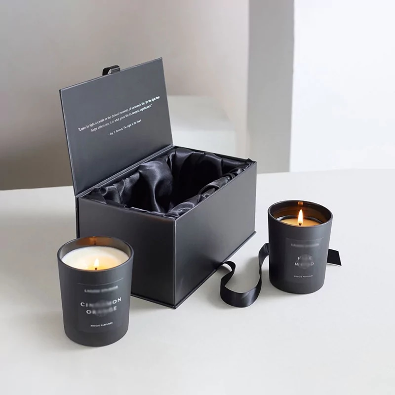 Custom Rigid Candle Boxes Packaging - Box Agency