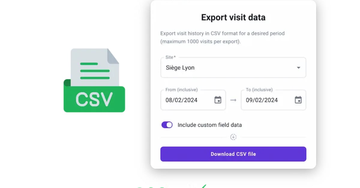 New Feature: Export Visitors Data
