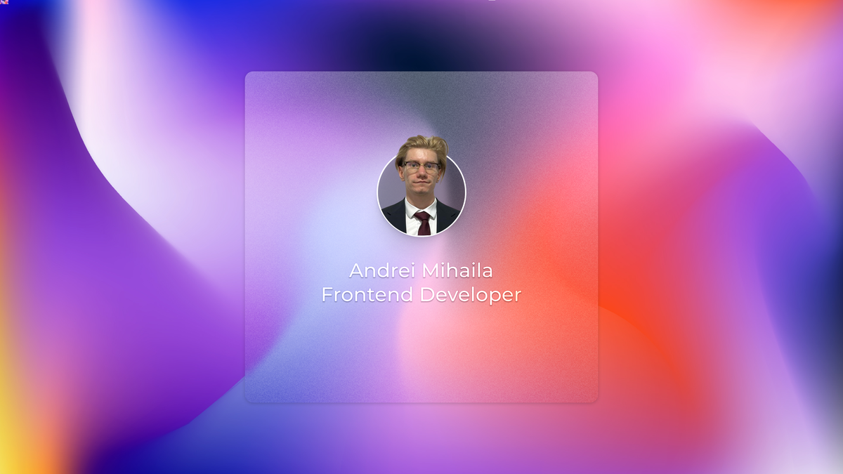 Andrei Mihaila | Frontend Developer