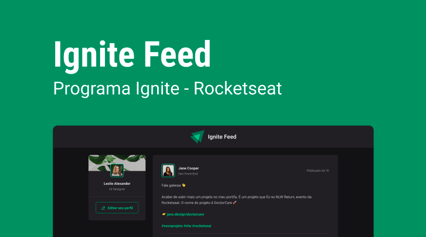 GitHub - thiagohrcosta/Ignite-Feed: Project developed along the React JS specialization ...