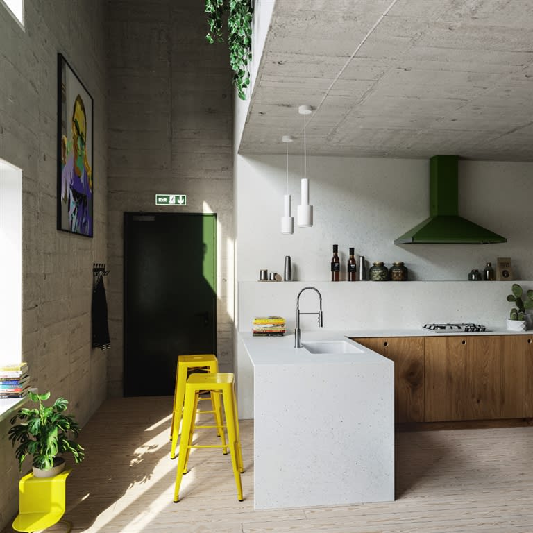 Lime Delight Kitchen Worktop | Silestone | Project Marble