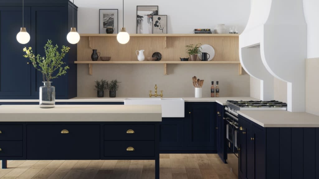 Beige Ciment Kitchen Worktop | Caesarstone | Project Marble