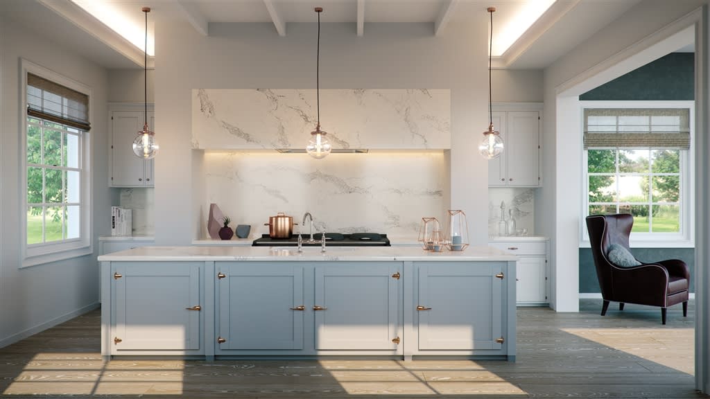 Statuario Maximus Kitchen Worktop | Caesarstone | Project Marble