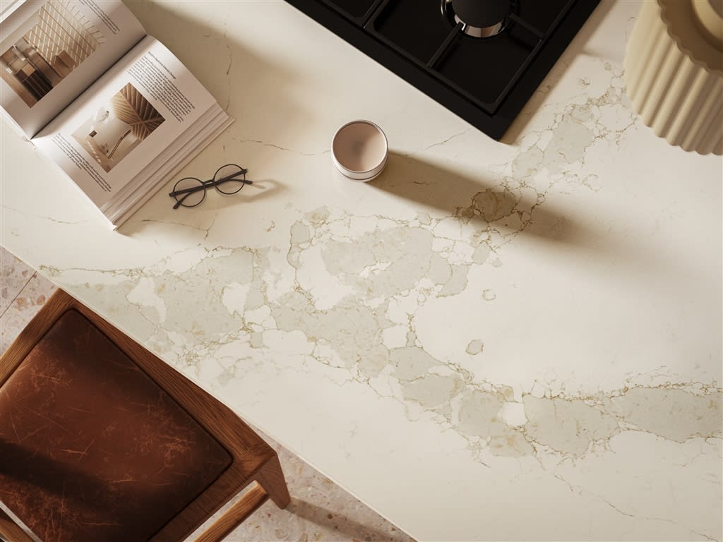 Calacatta Nectar Kitchen Worktop | Caesarstone | Project Marble