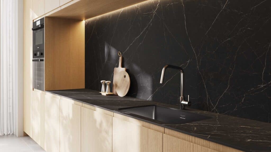Smokestone Kitchen Worktop | Caesarstone | Project Marble