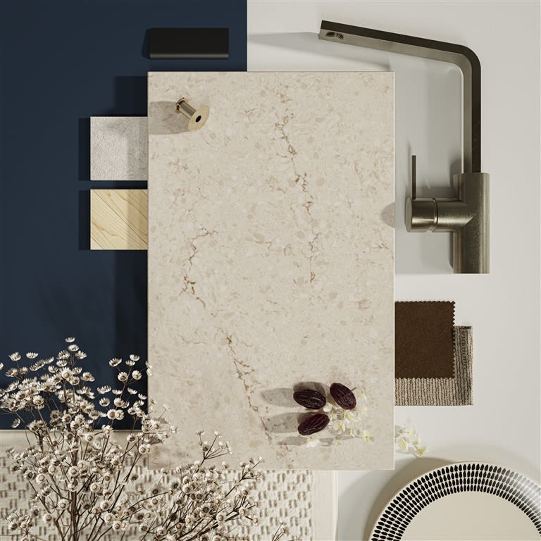 Taj Royale Kitchen Worktop | Caesarstone | Project Marble