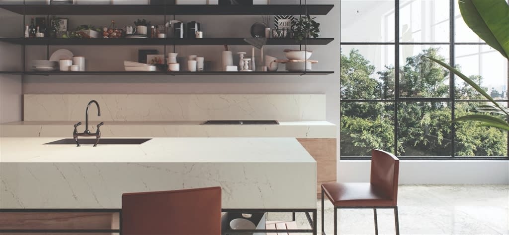 Aterra Blanca Kitchen Worktop | Caesarstone | Project Marble