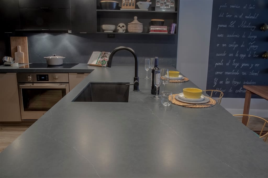 Charcoal Soapstone Kitchen Worktop | Silestone | Project Marble