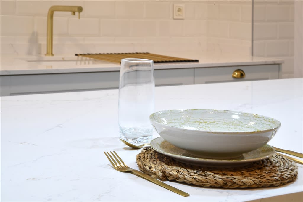 Ethereal Glow Kitchen Worktop | Silestone | Project Marble