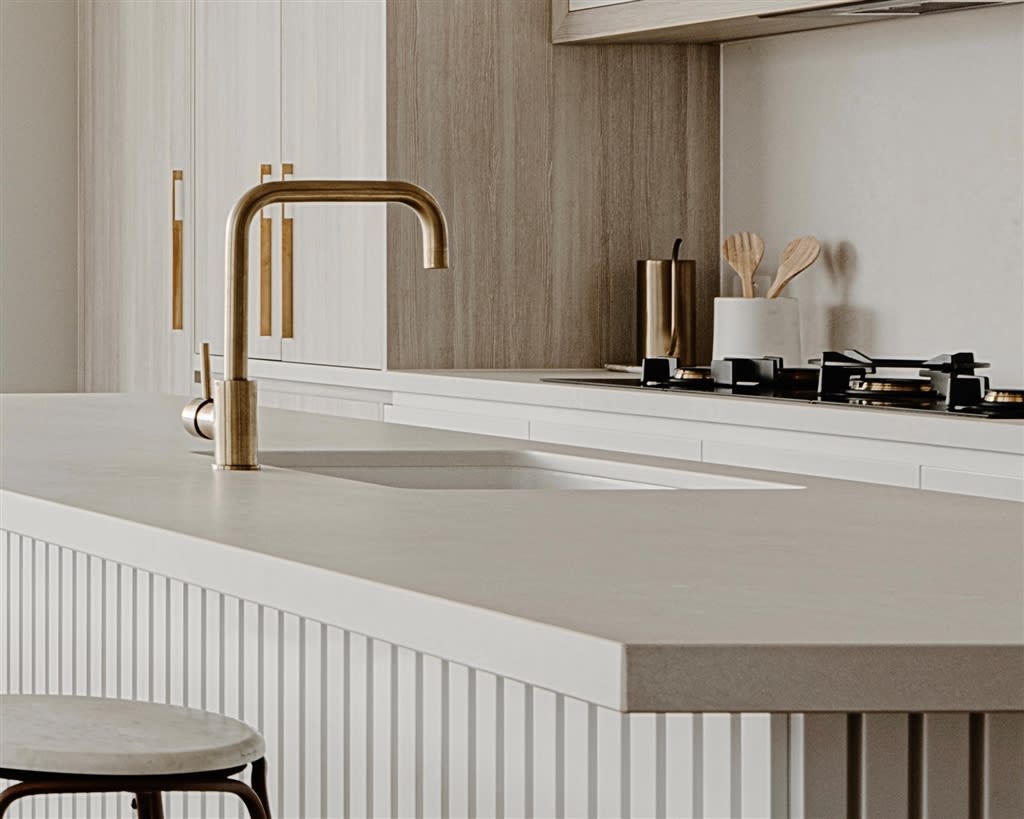 Cloudburst Concrete Kitchen Worktop | Caesarstone | Project Marble