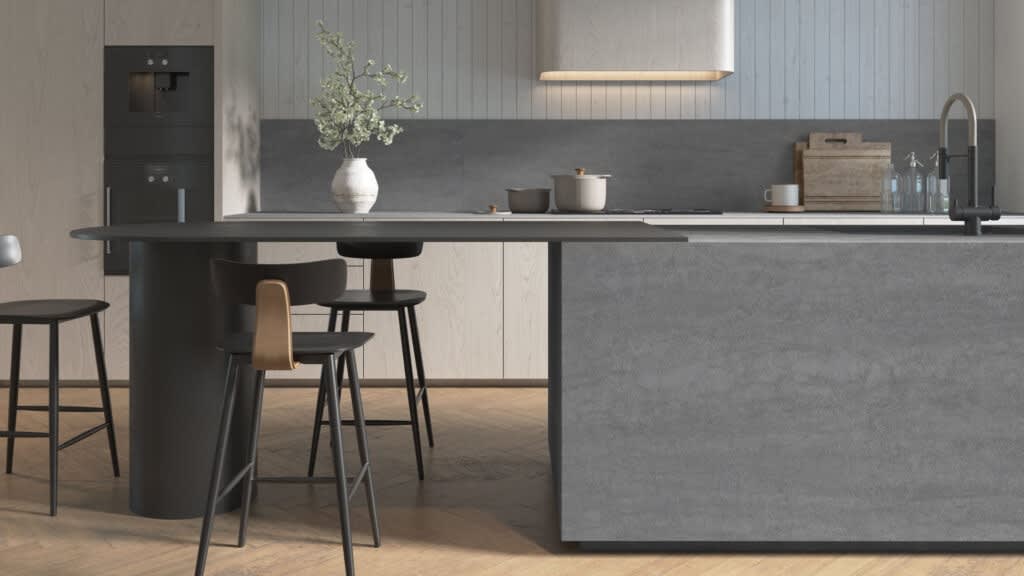 Concrita Kitchen Worktop | Caesarstone | Project Marble