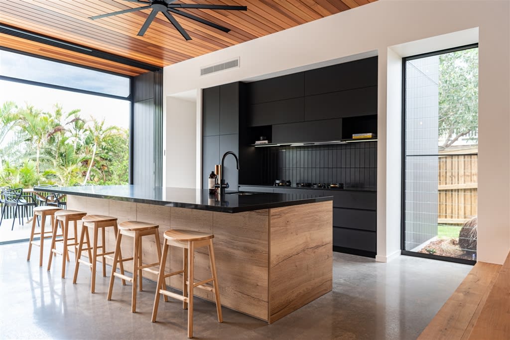 Jet Black Kitchen Worktop | Caesarstone | Project Marble