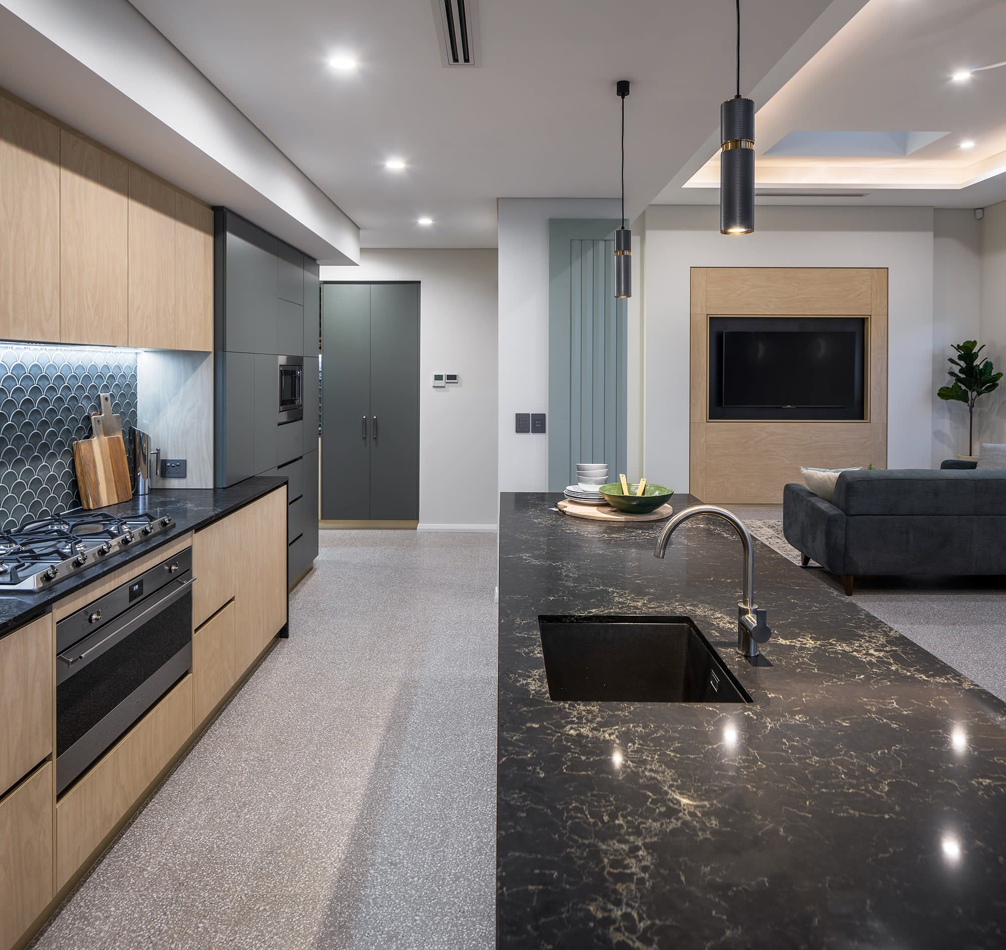 Vanilla Noir Kitchen Worktop | Caesarstone | Project Marble