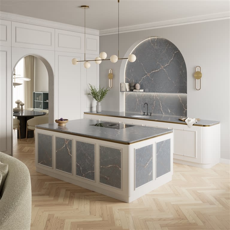 Parisien Bleu Kitchen Worktop | Silestone | Project Marble