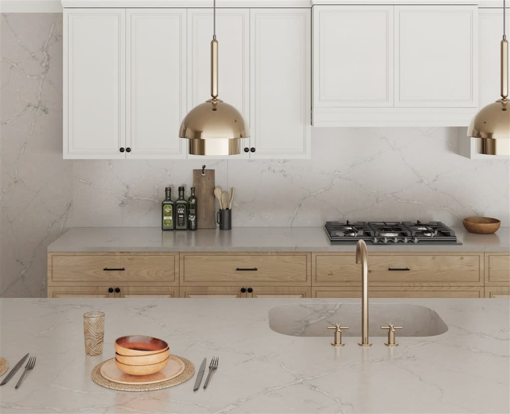 Victorian Silver Kitchen Worktop | Silestone | Project Marble
