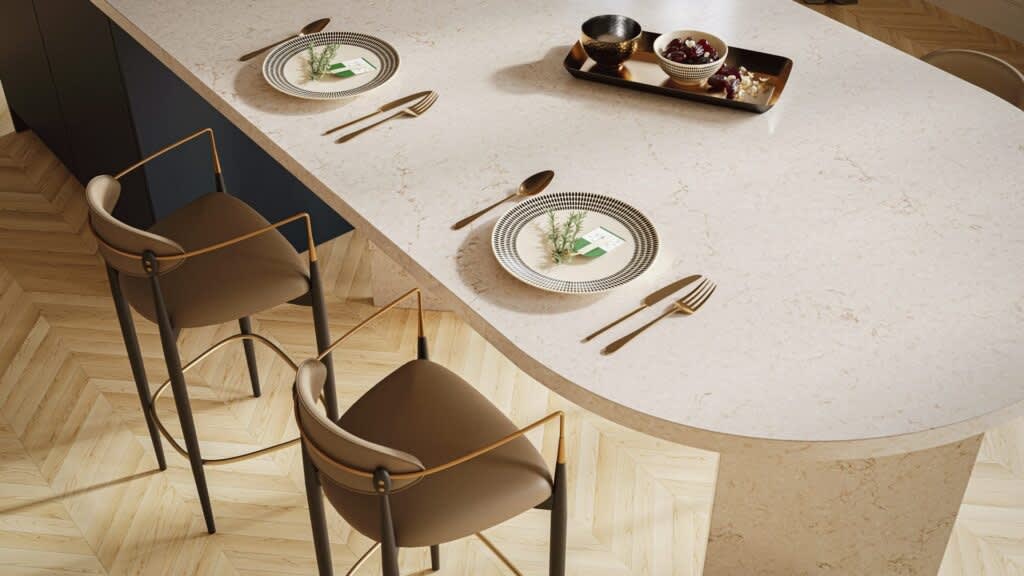 Taj Royale Kitchen Worktop | Caesarstone | Project Marble