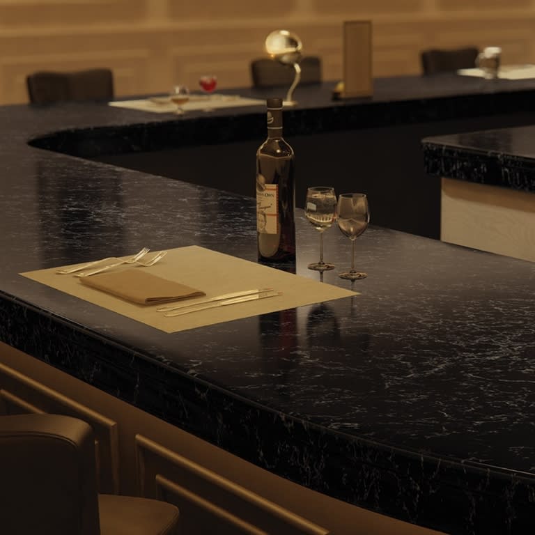 Vanilla Noir Kitchen Worktop | Caesarstone | Project Marble