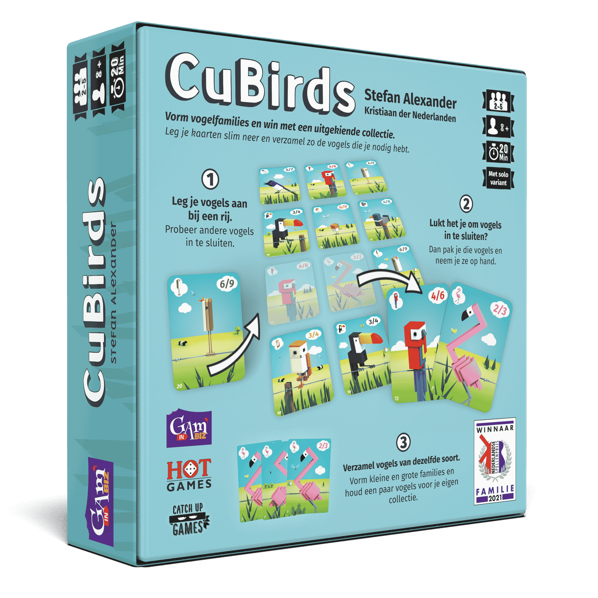 CuBirds - Kaartspel voor 1 tot 5 spelers van Gam'inBIZ