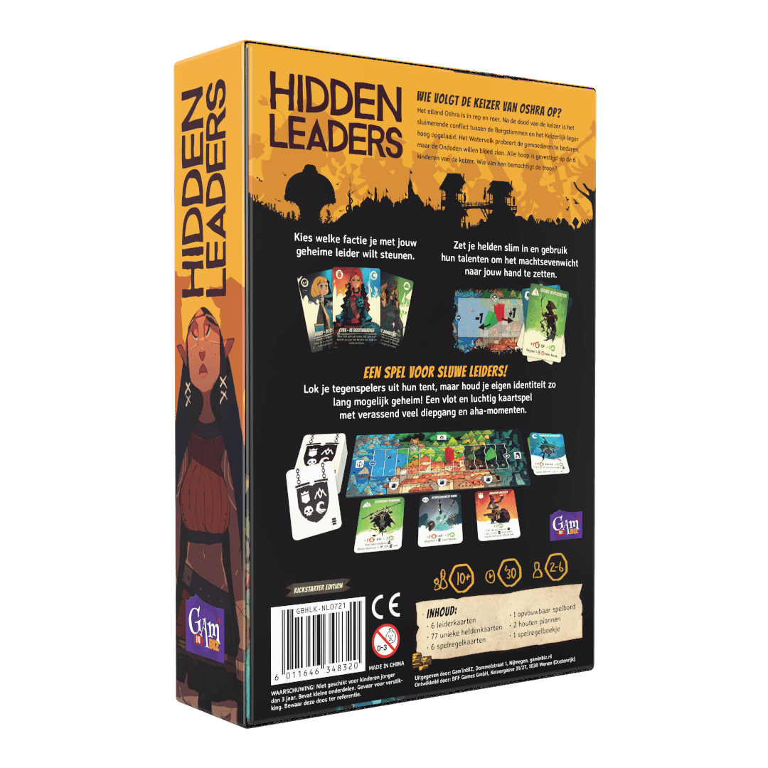 Hidden Leaders - Kaartspel voor 2 tot 6 spelers van Gam'inBIZ