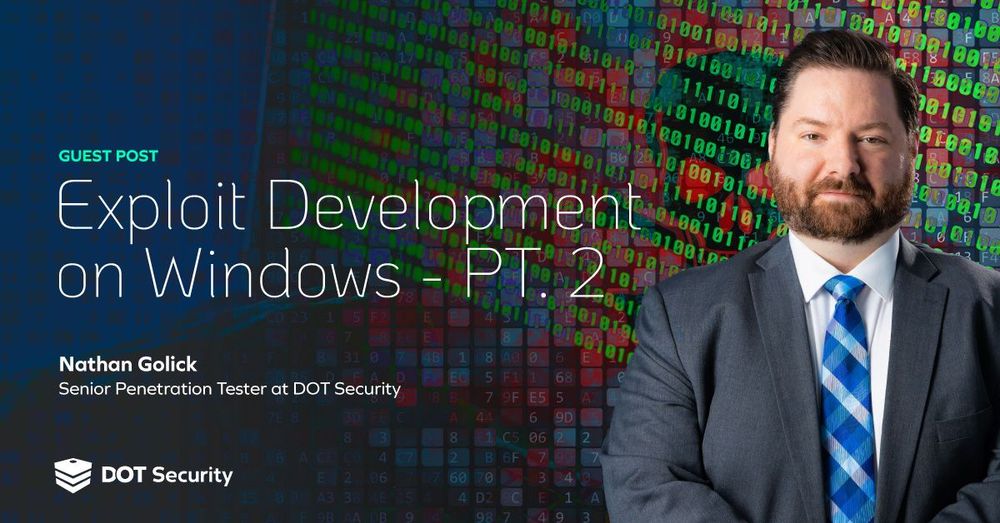 Guest Post Exploit Development On Windows Part 2