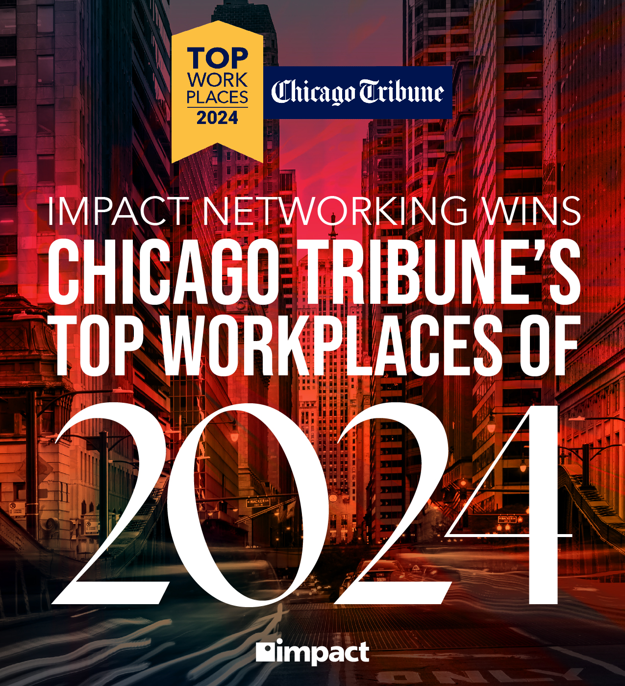 Impact Awarded Chicago Tribune Top Workplaces of 2024