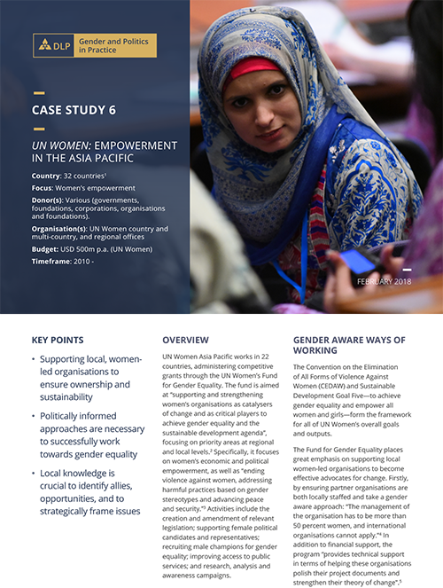 Case Study - UN Women: Empowerment in the Asia Pacific