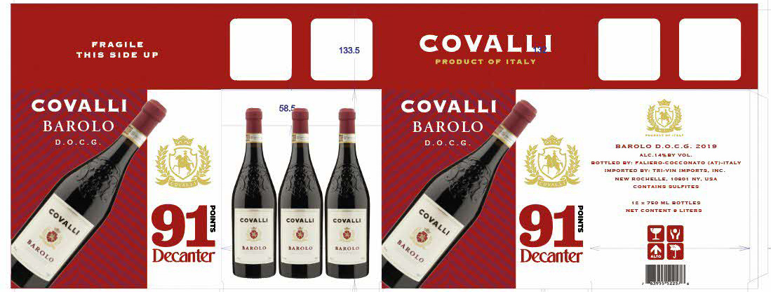 Tri-Vin Wines And Spirits - Covalli Barolo 750ML (2019)