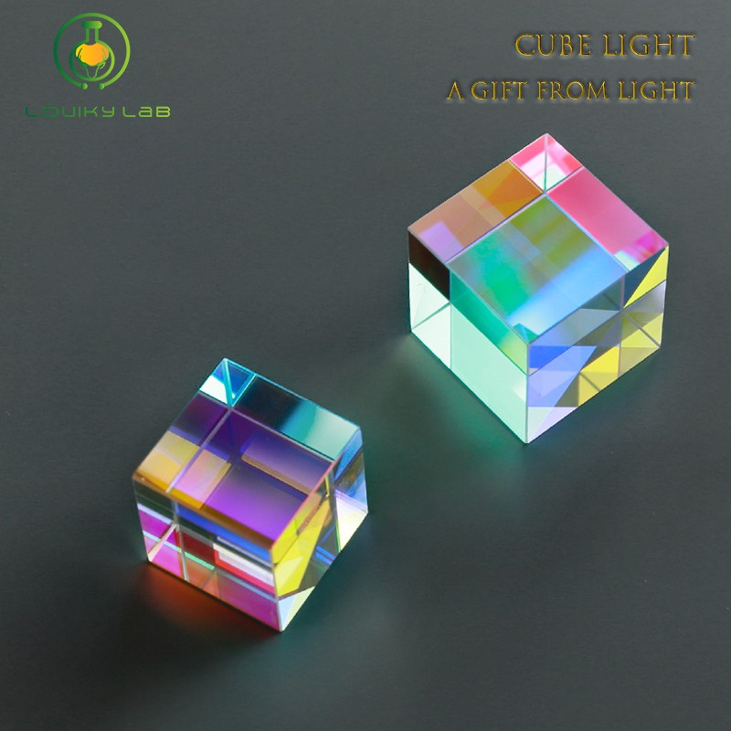 Cube Prism Color Prism Combination/Splitter K9 Prism Optical Experiment ...