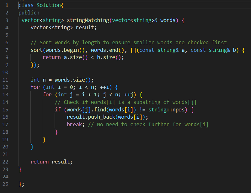 Coding Problem String Matching In An Array 1670