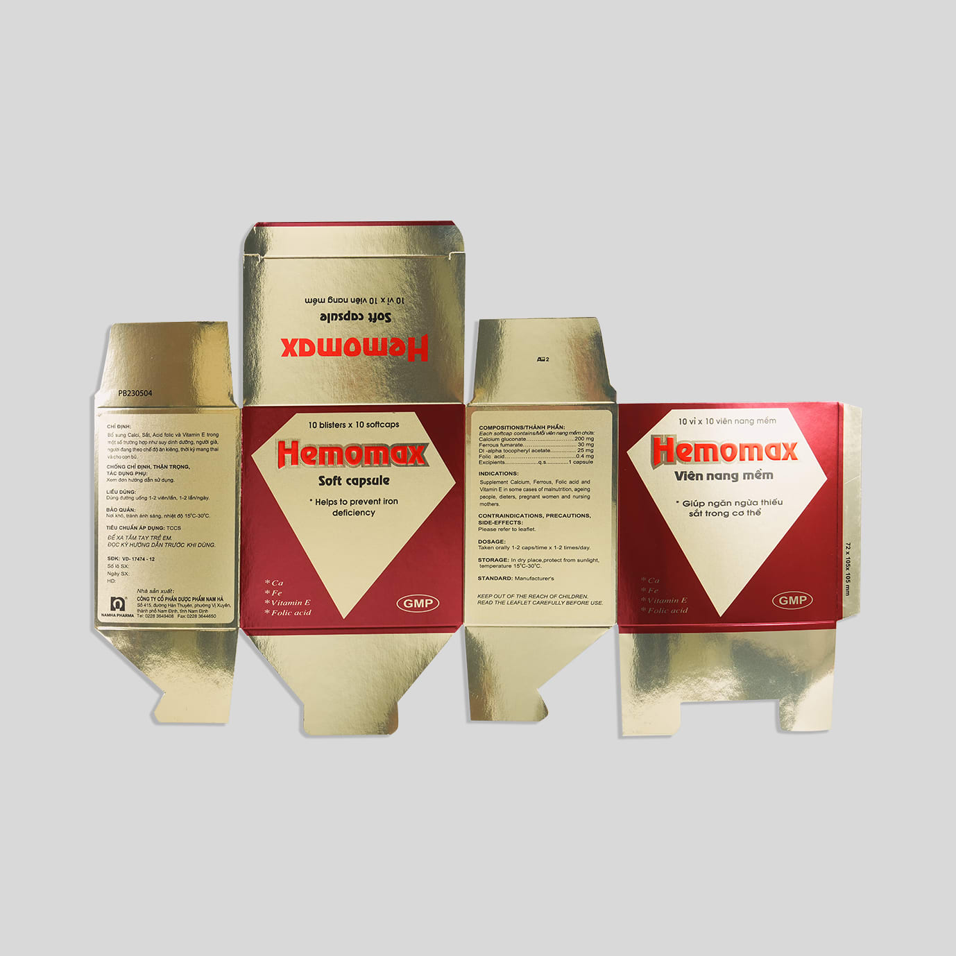 Hộp Hemomax (hộp10 vỉ) (EN) | APP