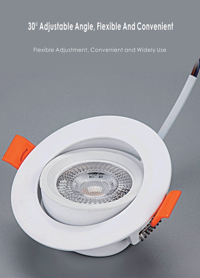 Irradiation Angle Adjustable Anti-Glare LED Downlight Recessed Ceiling ...