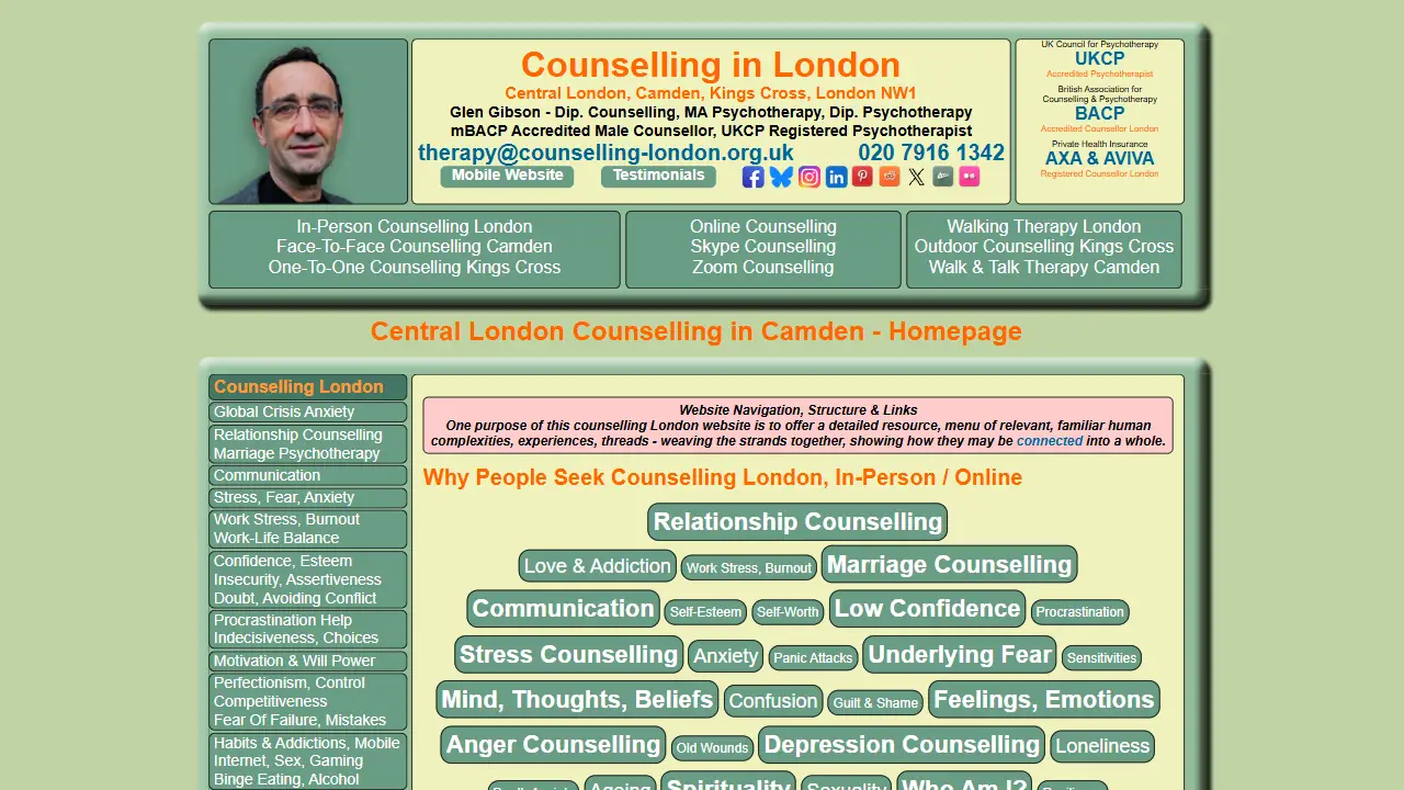 Counselling & Psychotherapy Central London | Glen Gibson