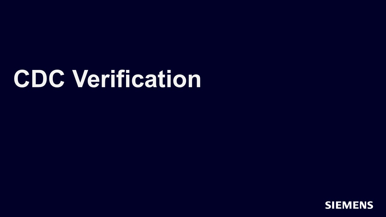 CDC Verification | Track